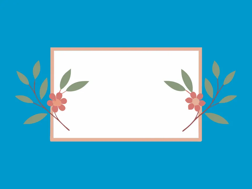Horizontal Floral Frame Border with Flowers Vector Files Download | Logowik