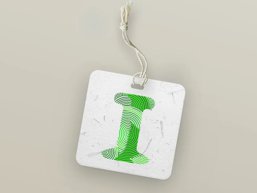 I Letter Green Floral Design Logo Template PNG vector in SVG, PDF, AI ...