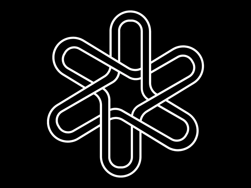 Interwoven Star Logo Template PNG vector in SVG, PDF, AI, CDR format