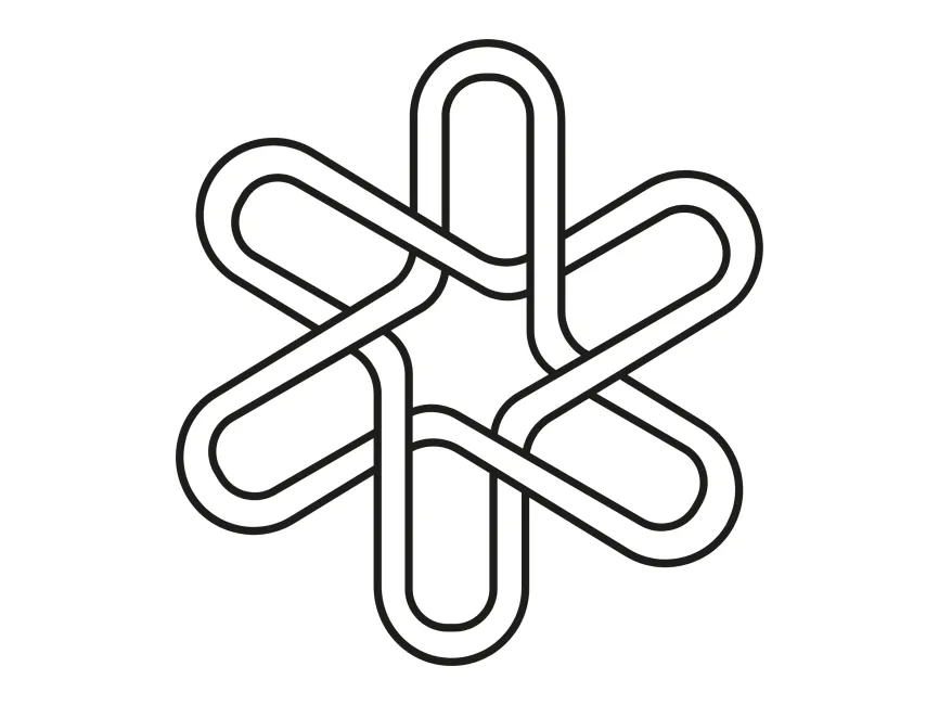 Interwoven Star Logo Template PNG vector in SVG, PDF, AI, CDR format