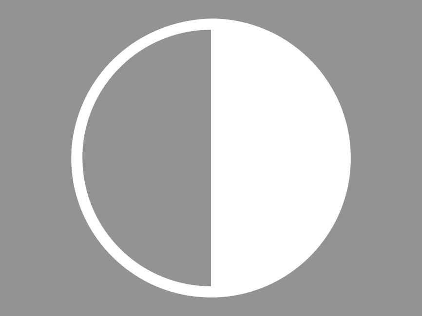 Last Quarter Half Moon Logo Template PNG vector in SVG, PDF, AI, CDR format