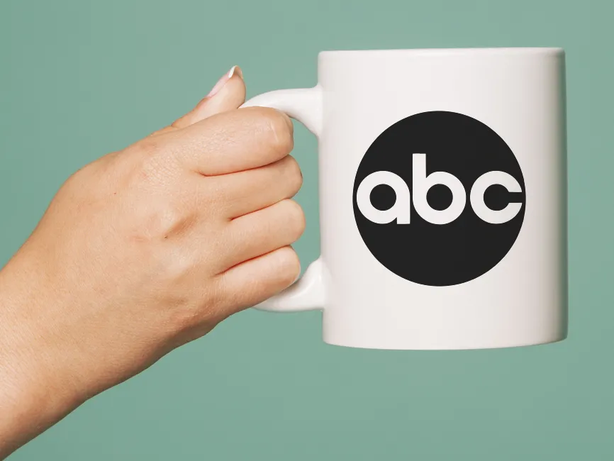 American Broadcast Company ABC Logo Template Vector Image Download ...