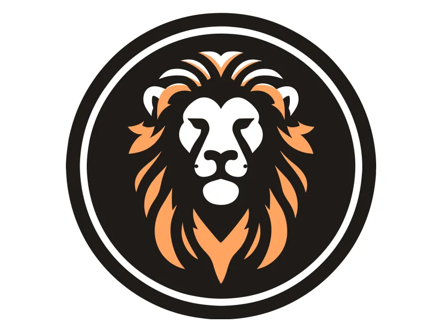 Lion in Circle Logo Template Vector Image Download | Logowik