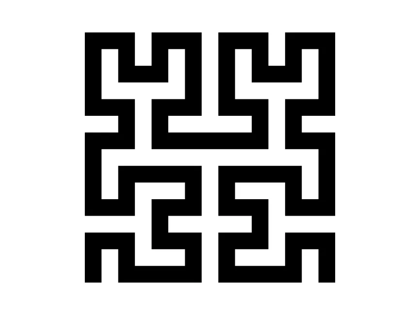 Maze Pattern Symbol Logo Template PNG vector in SVG, PDF, AI, CDR format