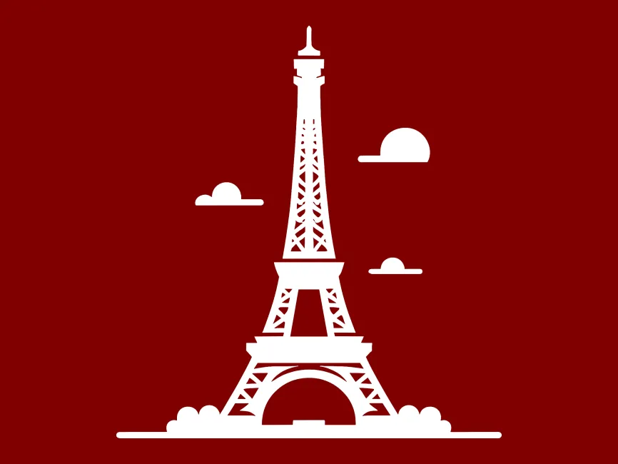 Free Minimal Eiffel Tower Logo Template Vector Download | Logowik