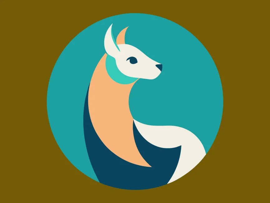 Modern Alpaka in Green Circle Logo Template Vector Download | Logowik