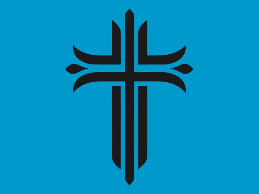 Decorative Cross Template Modern Christian Cross Symbol Logo Template