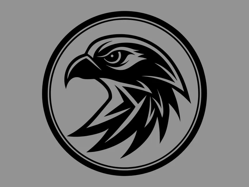 Free Modern Falcon Head Design Logo Template Vector Download | Logowik