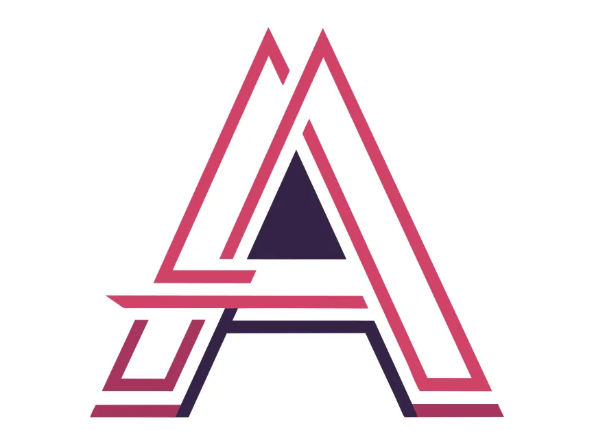 Modern Line Art A Letter Logo Template PNG vector in SVG, PDF, AI, CDR ...