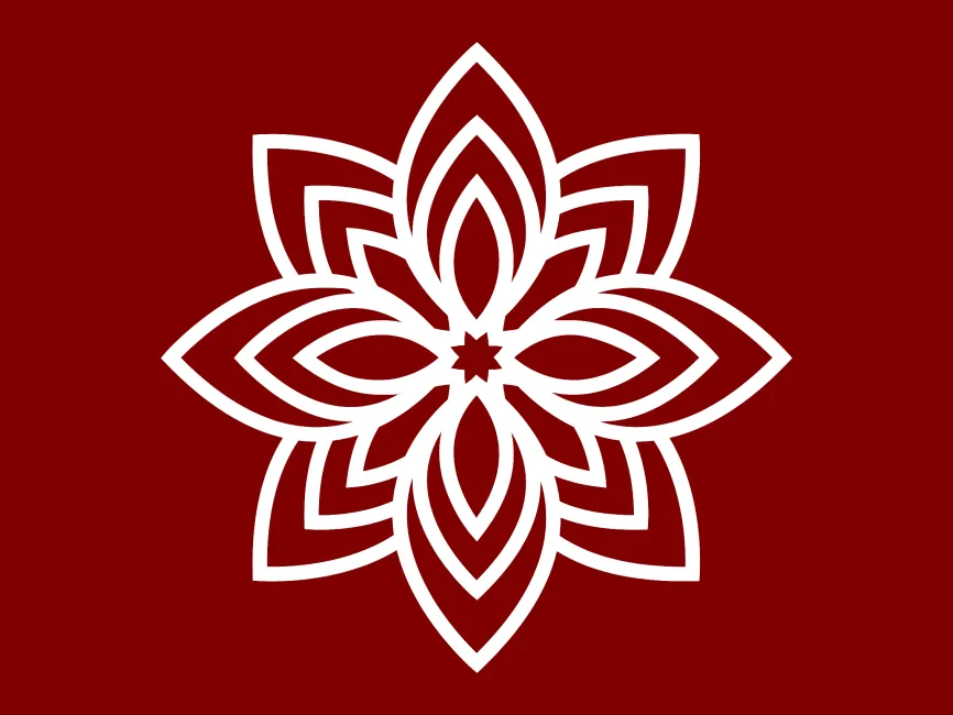 Nested Flower Shape Design Logo Template PNG vector in SVG, PDF, AI, CDR format