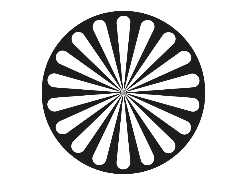 Download Radiant Sunburst Dynamic Circular Symbol Logo Template Vector ...