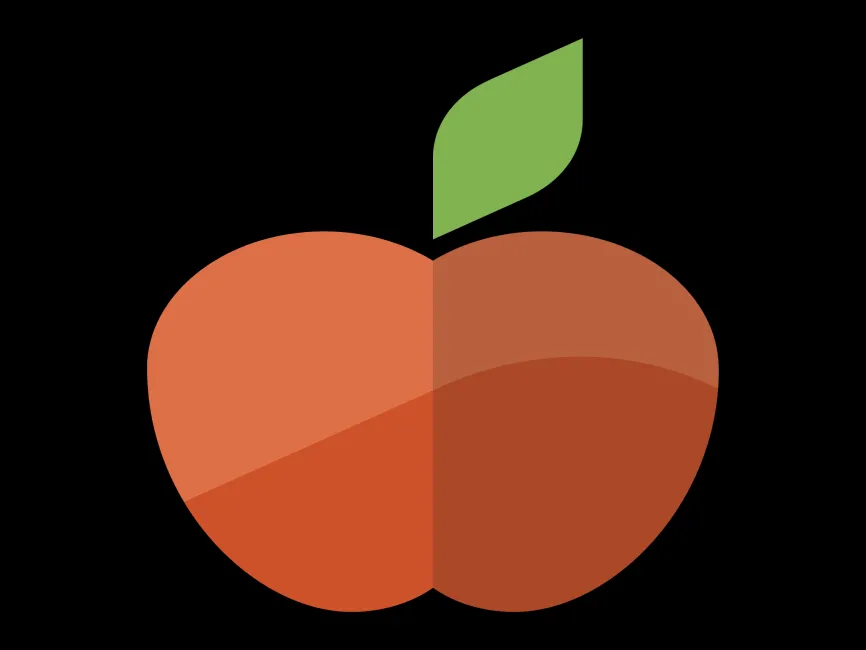 Red Apple Emoji Icon PNG vector in SVG, PDF, AI, CDR format