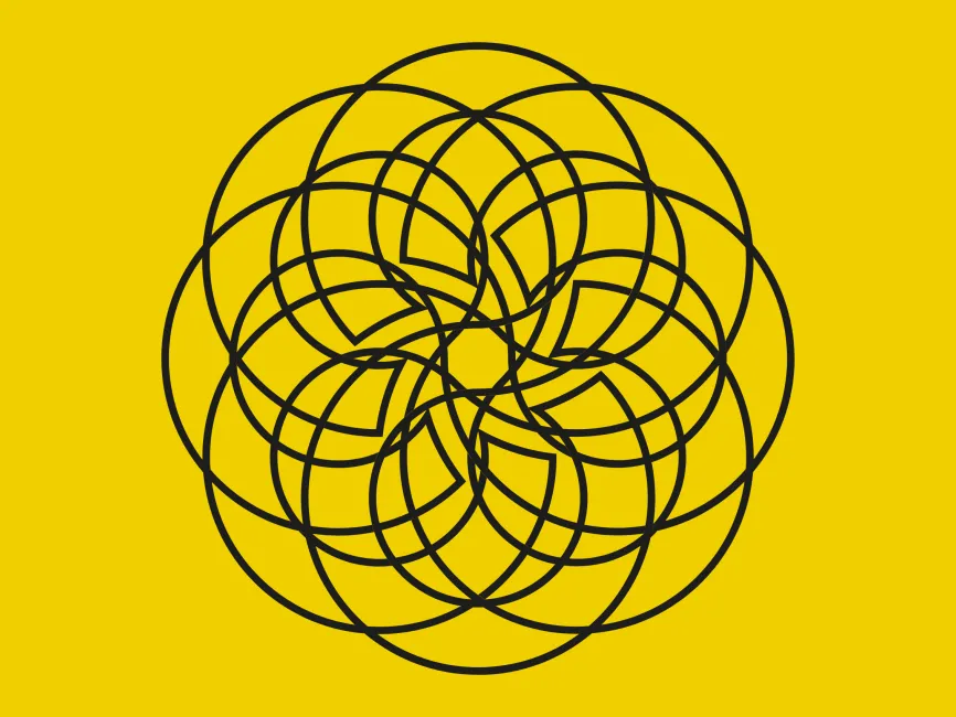 Sacred Geometry Bloom Complex Interwoven Pattern Logo Template Vector ...