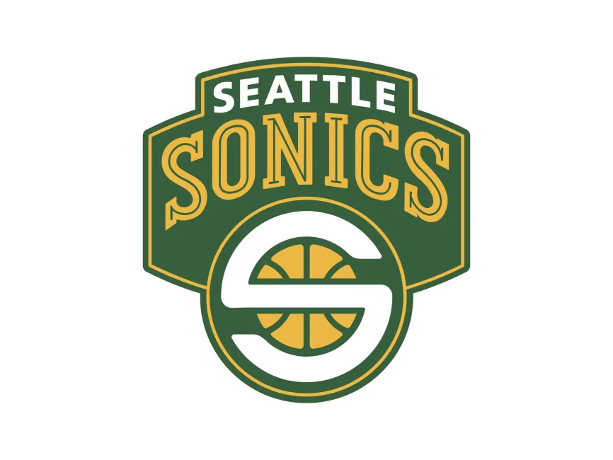 Free Seattle SuperSonics 2001 Years Logo Vector Download | Logowik