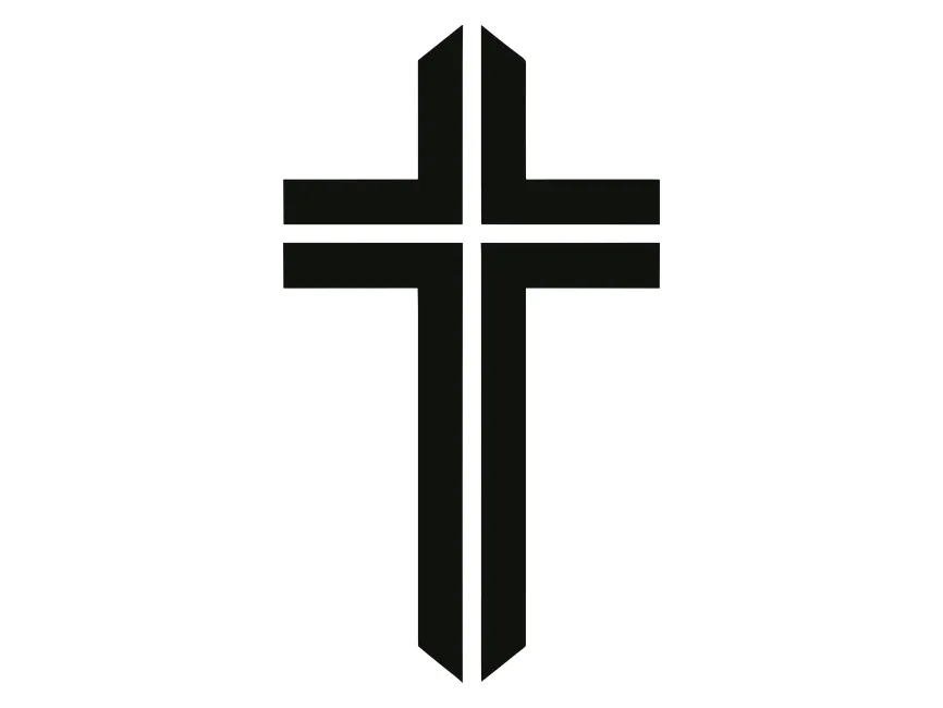 Download Simple Design Christian Cross Logo Template Vector Free | Logowik