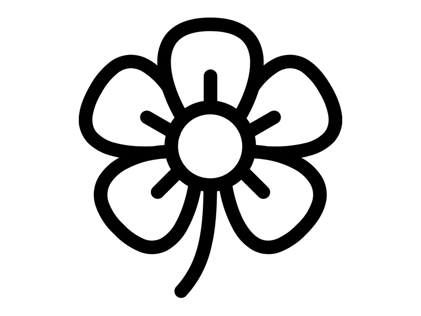 Simple Flower Icon Vector File Download | Logowik