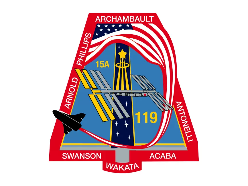 STS-119 Mission Patch Logo Vector File Free Download | Logowik