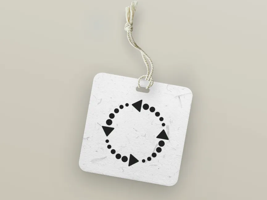 Dotted Rounded Circle Four Arrows Cycle Logo Template Vector Free ...