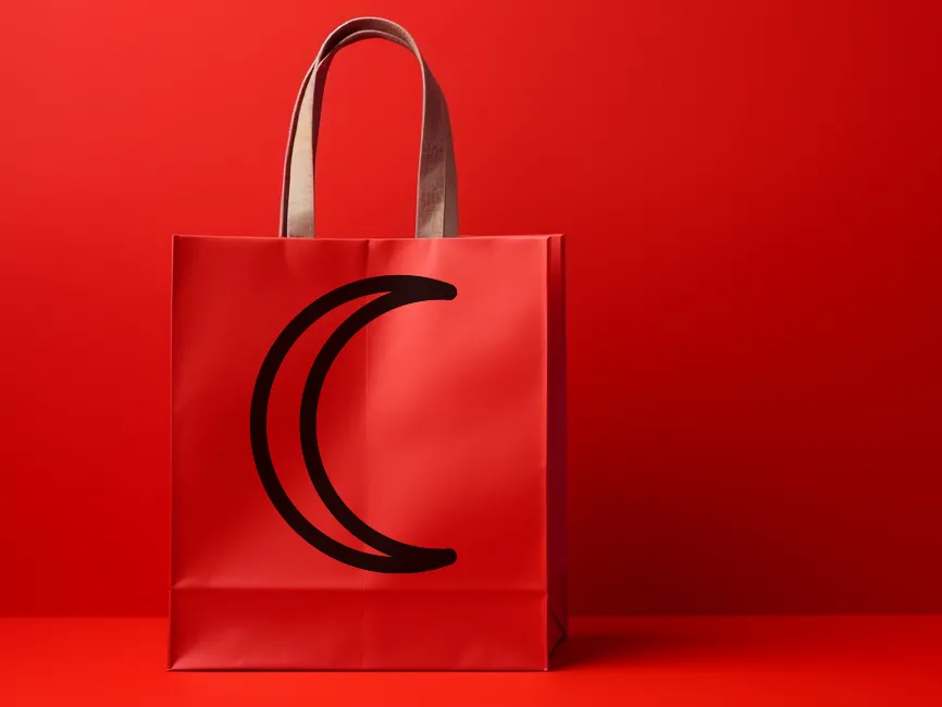 Crescent Moon Shape Logo Template PNG vector in SVG, PDF, AI, CDR format