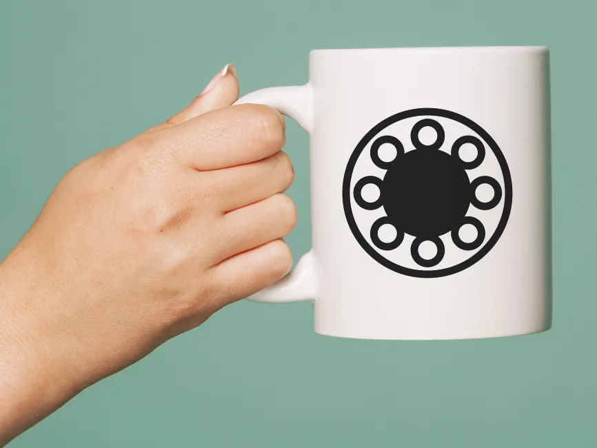 Bearing Circle Shape Logo Template PNG vector in SVG, PDF, AI, CDR format