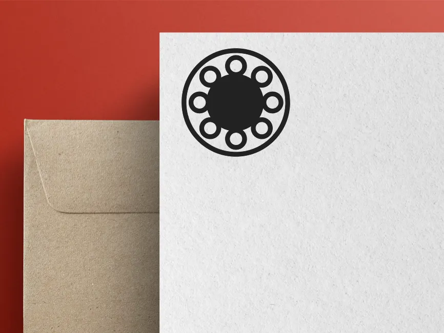 Bearing Circle Shape Logo Template PNG vector in SVG, PDF, AI, CDR format