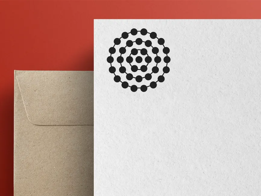 Concentric Circle Dots Arranged on a Line Logo Template PNG vector in ...