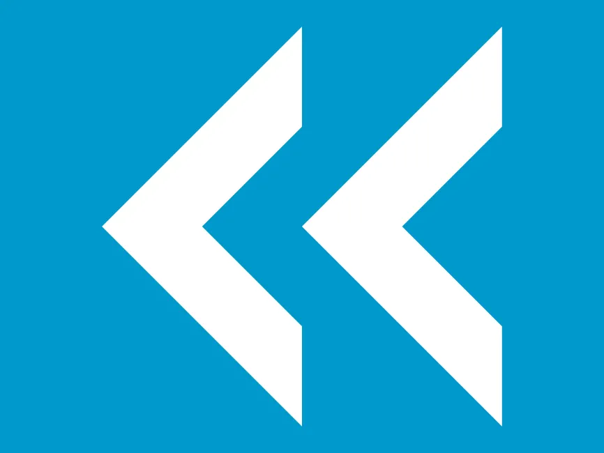 Free Double Two Arrow Left Direction Icon Vector Download | Logowik