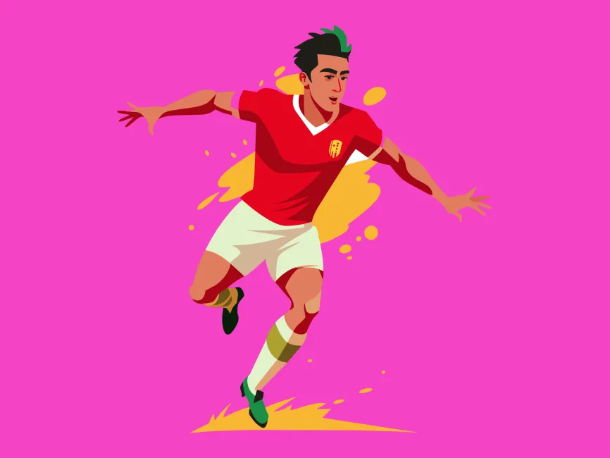 Free SVG Running Football Player Logo Template Vector Download | Logowik