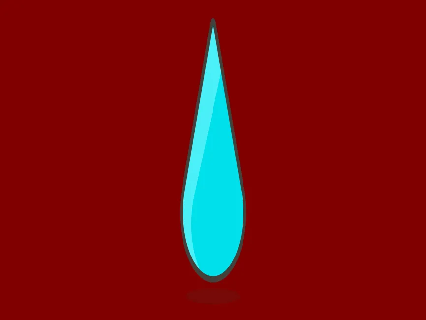 Water Drop Emoji Icon PNG vector in SVG, PDF, AI, CDR format